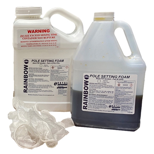 J Harlen Co. - Rainbow Technology Pole Setting Foam - 1 Cubic Foot Kit ...